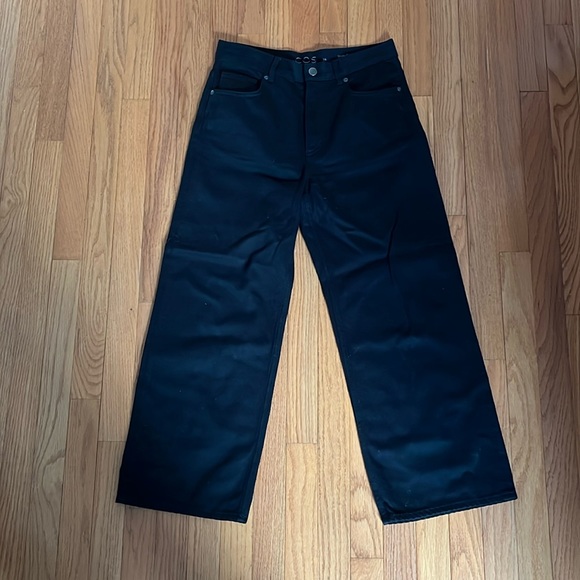 COS | Jeans | Cos Black Straight Leg High Rise Cropped Length Jeans ...
